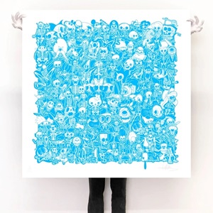 The Book Of Bare Bones (Bright Blue) by Will Blood Editioned artwork ...