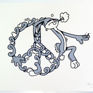 Bugs Bunny Peace Sign by Ermsy Editioned artwork | Art Collectorz
