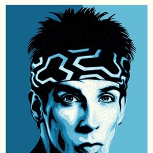 Zoolander Blue Steel by Shepard Fairey Editioned artwork | Art Collectorz