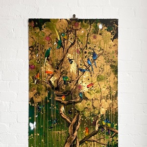Gestural Tree (Hand-Finished) by Xenz Editioned artwork | Art Collectorz