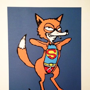 Kryptonite Fox (Midnight Blue) by Mau Mau Editioned artwork | Art ...