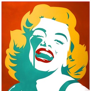 Screaming Marilyn (Green Goddess) by Pure Evil Editioned artwork | Art ...