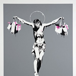 Christ With Shopping Bags (First Edition) by Banksy Editioned artwork ...