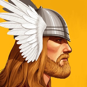 Thor (Bearded) by Mike Mitchell Editioned artwork | Art Collectorz