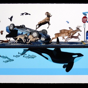 Stampede (First Edition) by Josh Keyes Editioned artwork | Art Collectorz