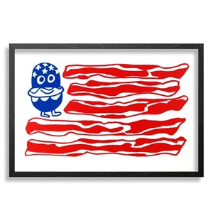 Burger Flag by Jon Burgerman Editioned artwork | Art Collectorz