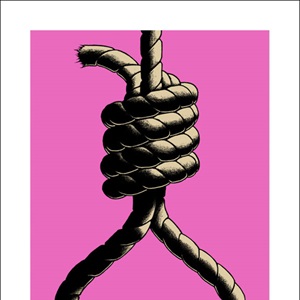 Heart Noose (Pink) by Shok 1 Editioned artwork | Art Collectorz