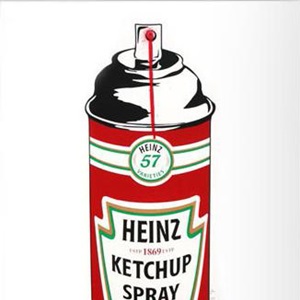 Heinz Ketchup Spray by Mr Brainwash Editioned artwork | Art Collectorz