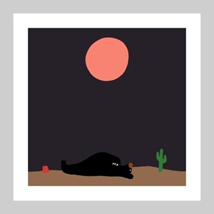 Desert Blood Super Moon by Euan Roberts Editioned artwork | Art Collectorz
