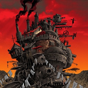 Howl's Moving Castle (Red Sky Variant) by Tim Doyle Editioned artwork ...